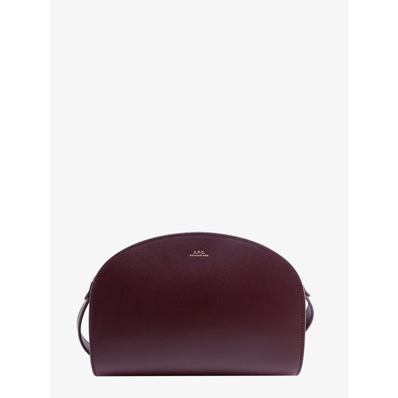 A.P.C. | Bags | Apc Woman Leather Shoulder Bag With Logo Print | Poshmark